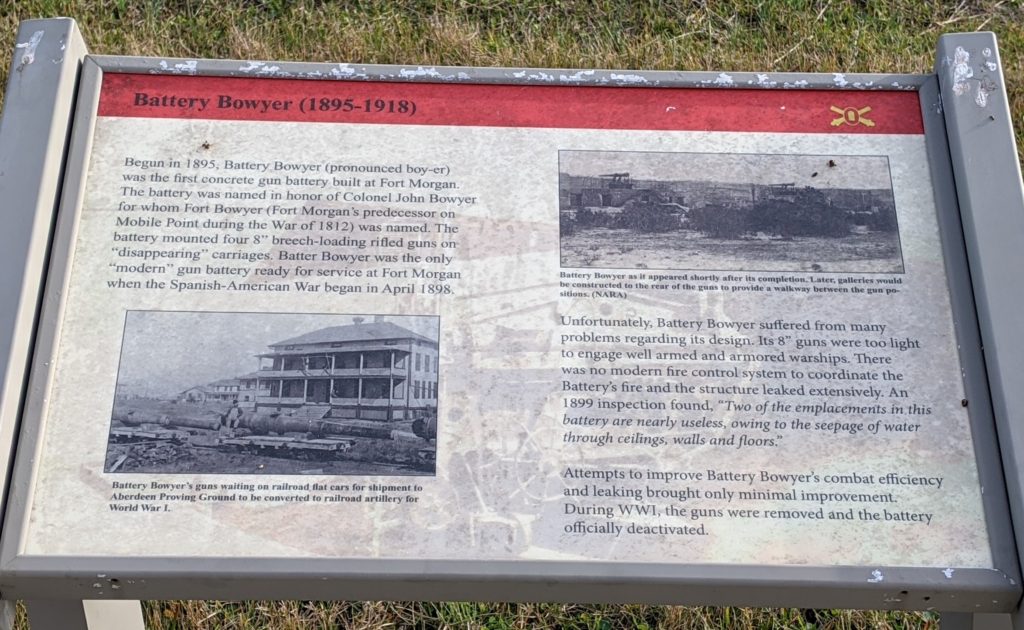 2021 quick trips - part 21: Fort Morgan's BIG gun batteries and back of ...